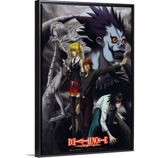 "Death Note (2006)" Black Float Frame Canvas Art - Bed Bath & Beyond - 26974643